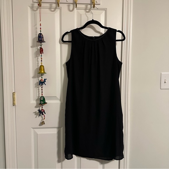 H&M | Dresses | Hm Basic Black Mini Dress With Collar Detail | Poshmark
